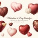 Valentine's Day Candy Clip Art, Red Hearts Png, Love Clipart, Sweets ...