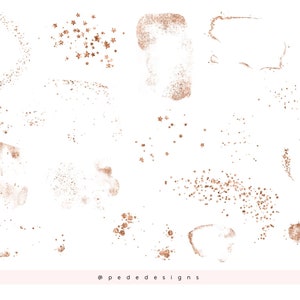 Watercolor Strokes Clipart, Rose Gold Glitter, Navy Blue Watercolor ...