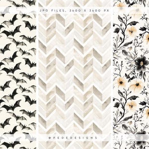 Boo_tiful Tales Digital Papers Set, Halloween Digital Paper Pack ...