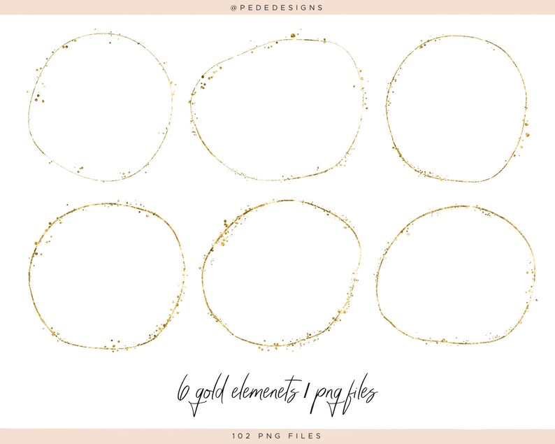 Gold Zodiac Signs Clip Art Glitter & Foil Blush Watercolor - Etsy