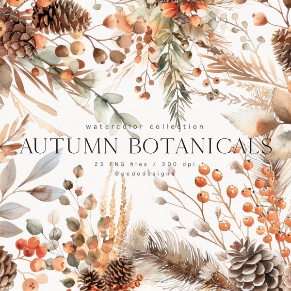 Botanical Clip Art - Etsy