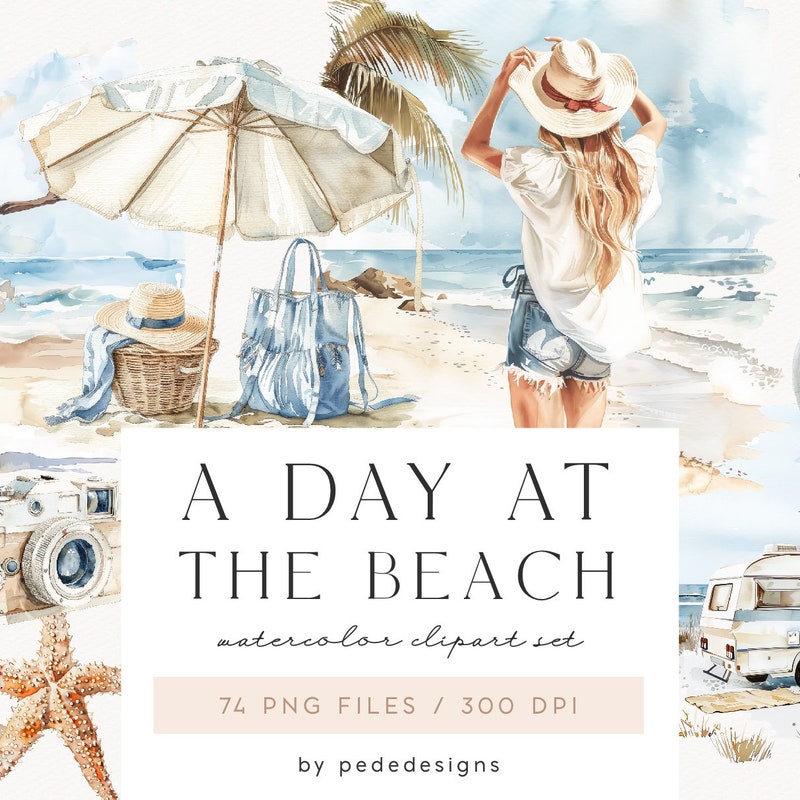 Beach Girls Clipart - Etsy