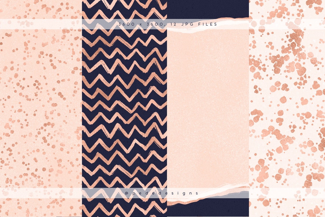 Rose Gold Digital Paper Pack Elegant Background Rose Gold - Etsy