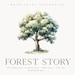 Watercolor Landscape Illustrations - Forest Story Collection, Woodland ...