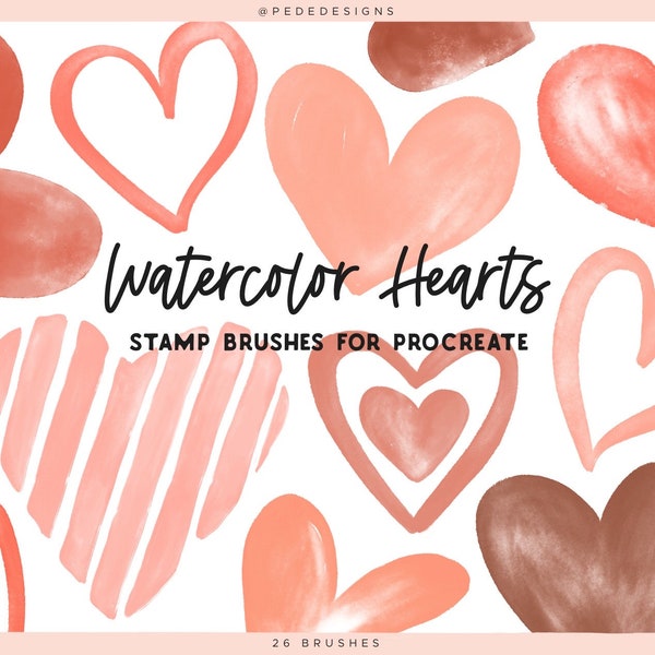 Watercolor Heart - Etsy