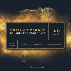 Shine & Sprakly Brushes for Procreate, Procreate Brushes, Shimmer Brushes, Procreate Set, Brush ...