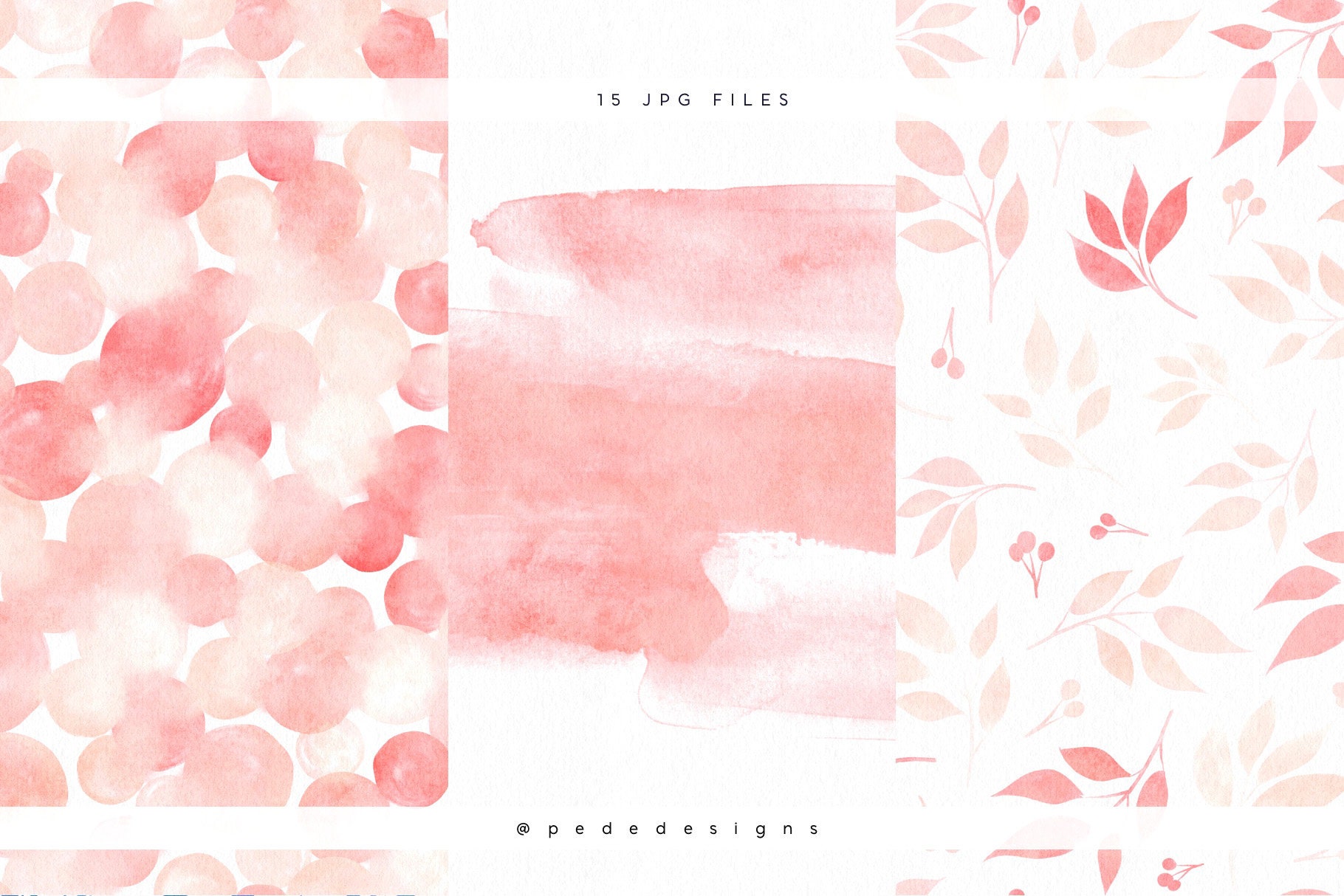 Pink Blush Watercolor Digital Paper Watercolor Background - Etsy