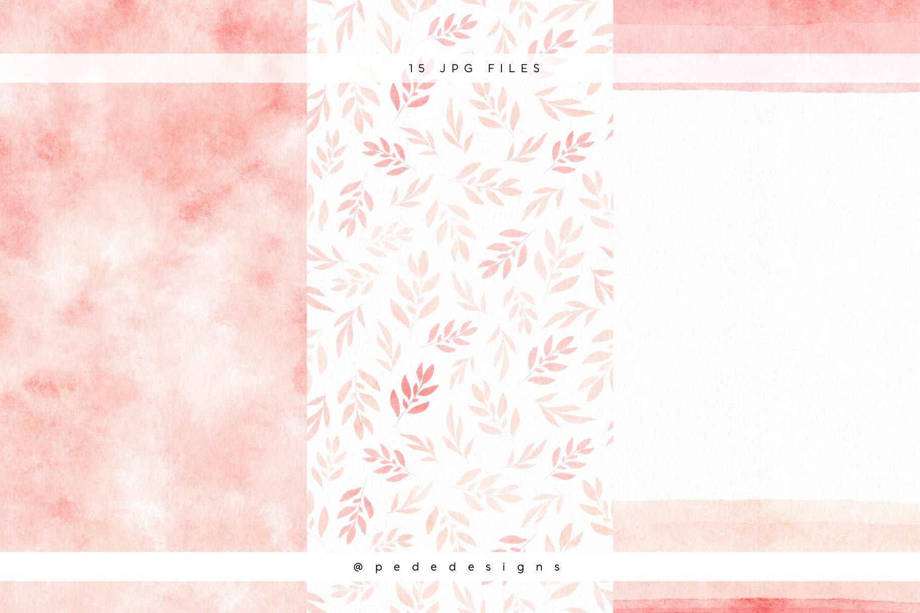 Pink Blush Watercolor Digital Paper Watercolor Background - Etsy