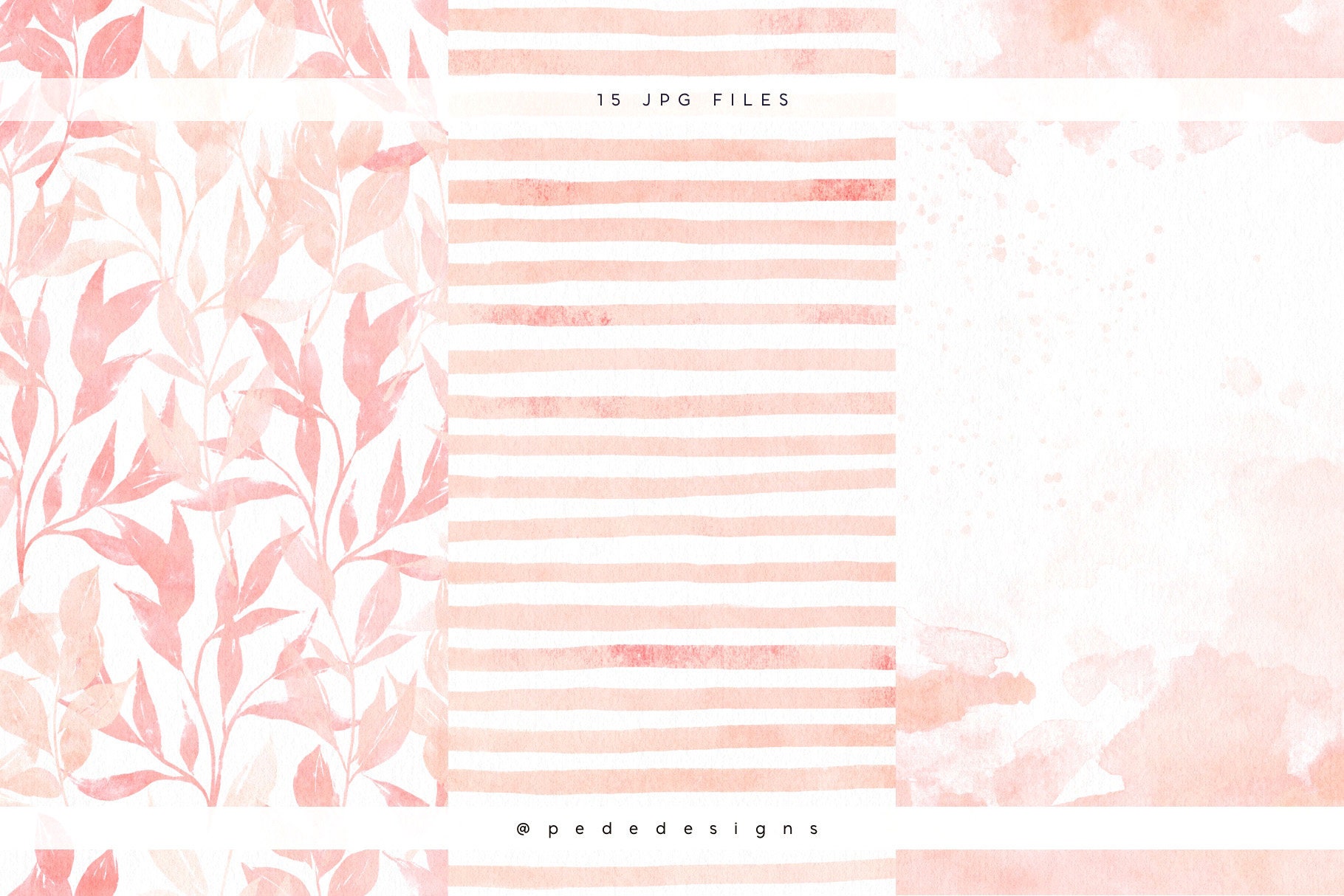 Pink Blush Watercolor Digital Paper, Watercolor Background, Seamless ...