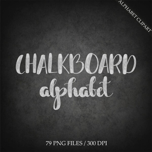 Chalkboard Clipart Alphabet Chalkboard Letters Chalk Alphabet ...