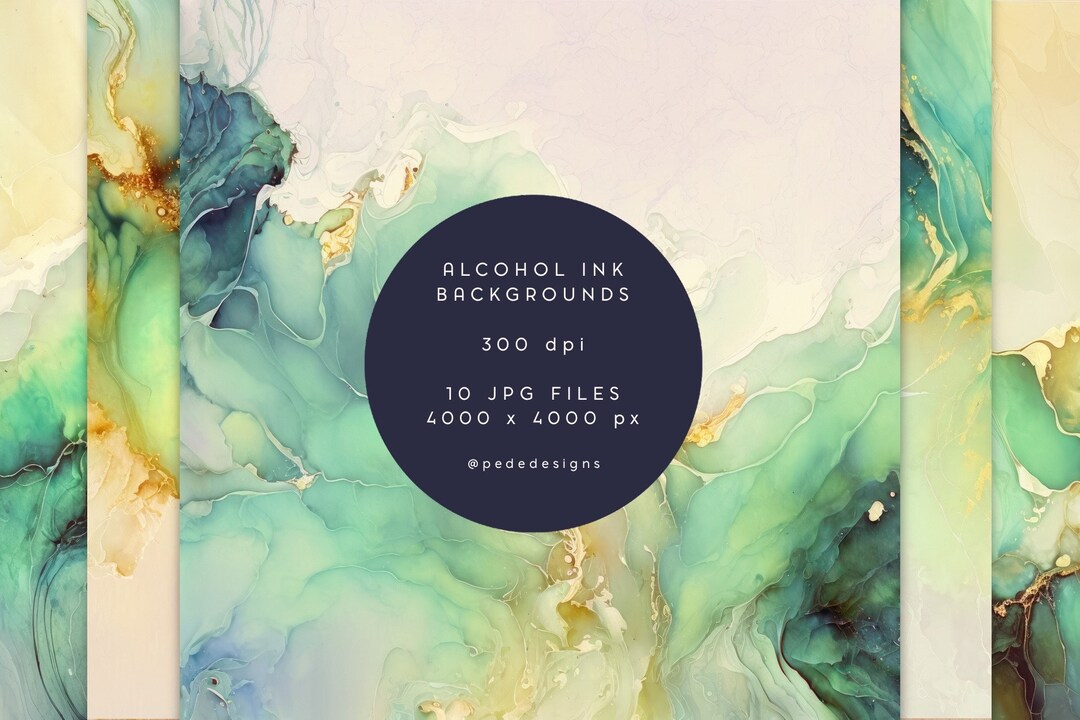 Alcohol Ink Backgrounds, Digital Paper Pack, Delicate Alcohol Ink Art ...