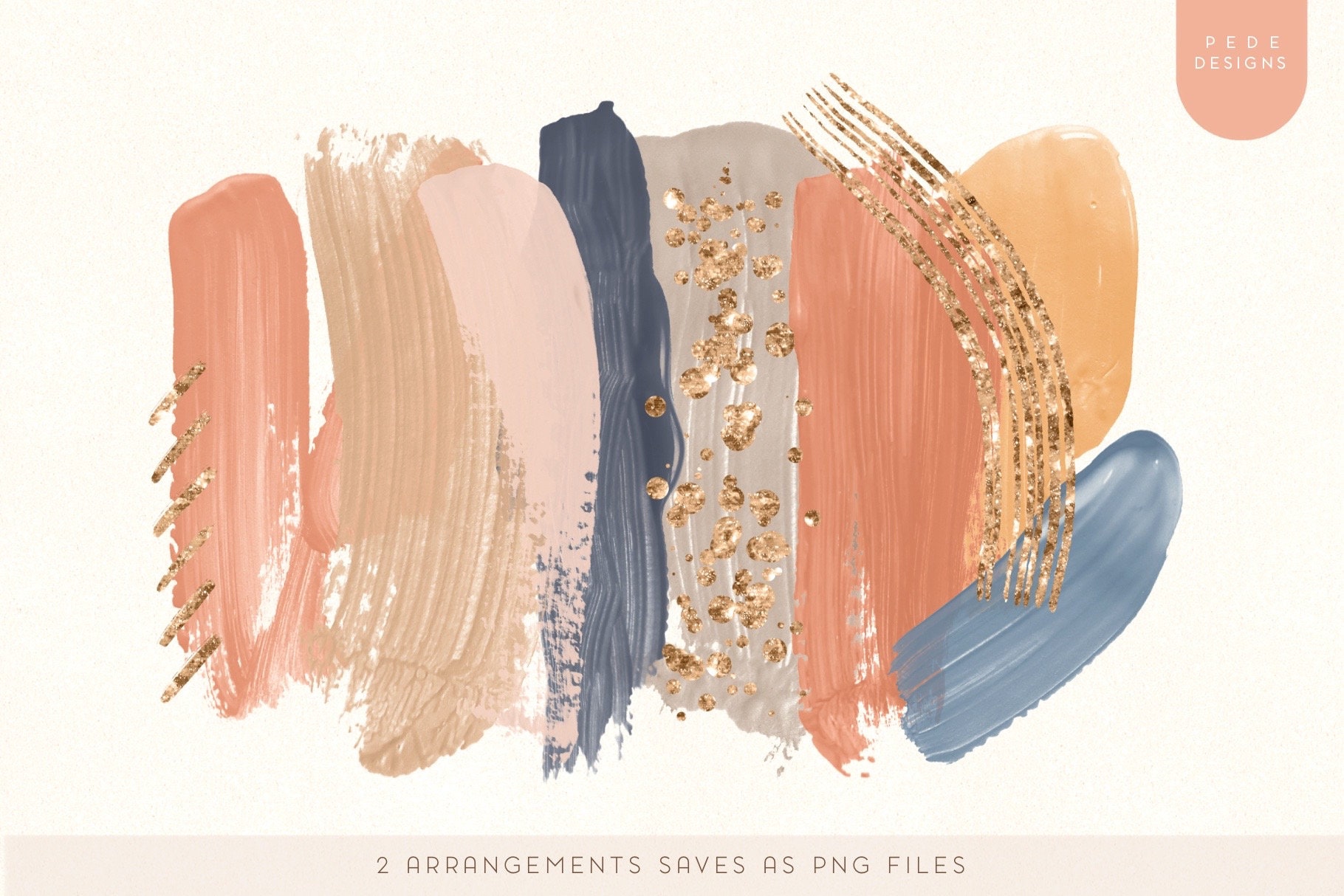 Paint Strokes Clip Art Paint Brush Clipart Acrylic Paint - Etsy