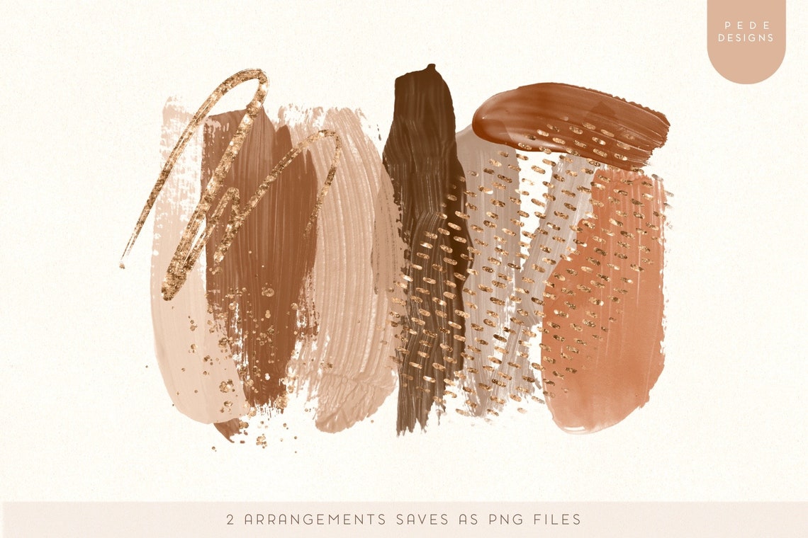 Paint Strokes Clip Art Paint Brush Clipart Acrylic Paint - Etsy