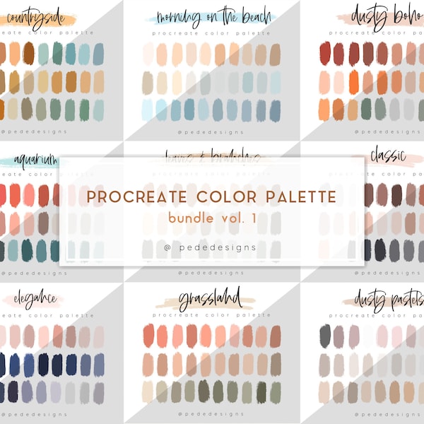 Boho Color Palette - Etsy