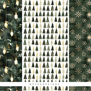 Family Holidays Digital Paper Pack, Christmas Digital Papers, Holiday ...