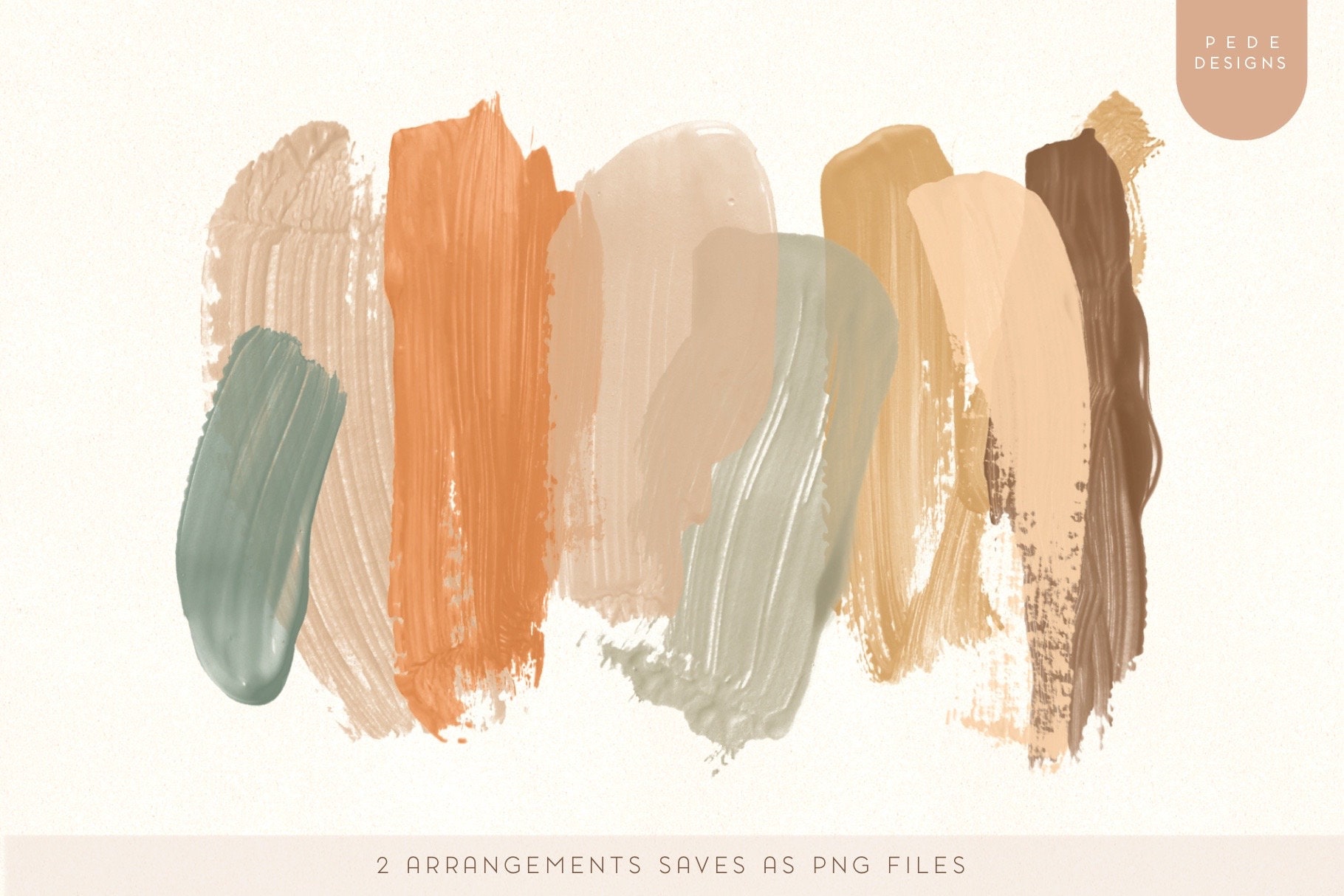 Paint Strokes Clip Art Brush Stroke Clipart Acrylic Paint - Etsy