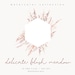Delicate Blush Meadow, Watercolor Wild Flowers Clipart, Watercolor ...