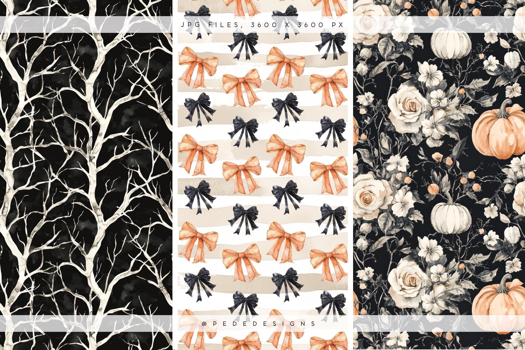 Boo_tiful Tales Digital Papers Set, Halloween Digital Paper Pack ...