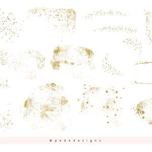 Watercolor Strokes Clipart, Gold Glitter, Navy Blue Watercolor Splash ...