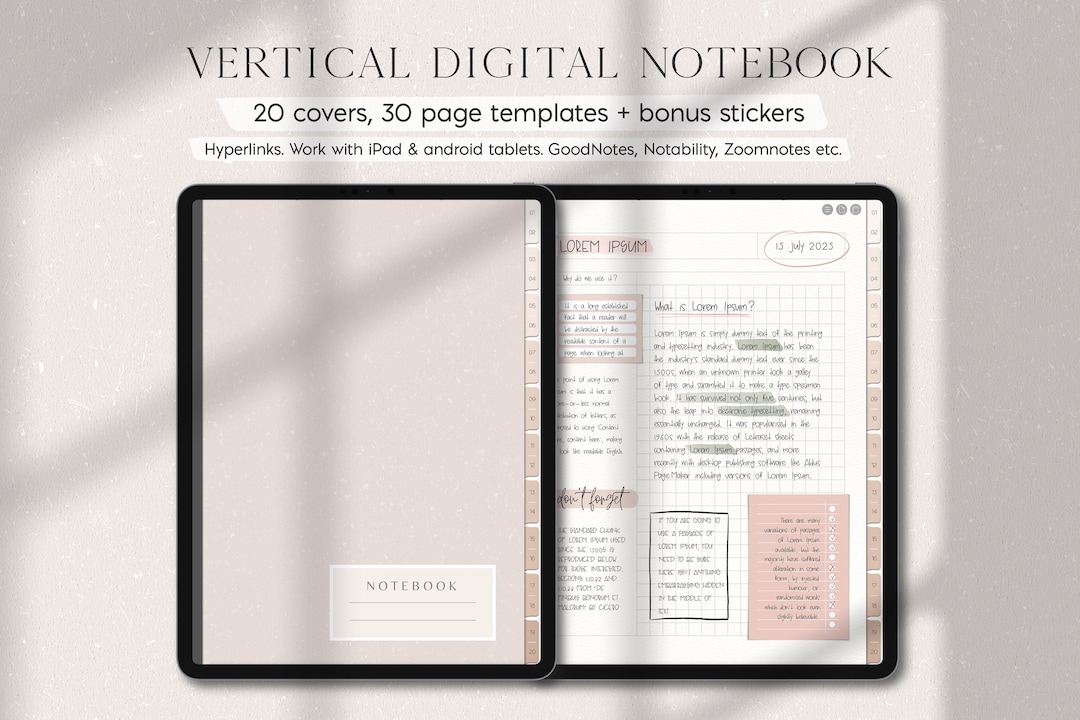 Digital Notebook, Digital Notes, Goodnotes, Notability, Goodnotes ...