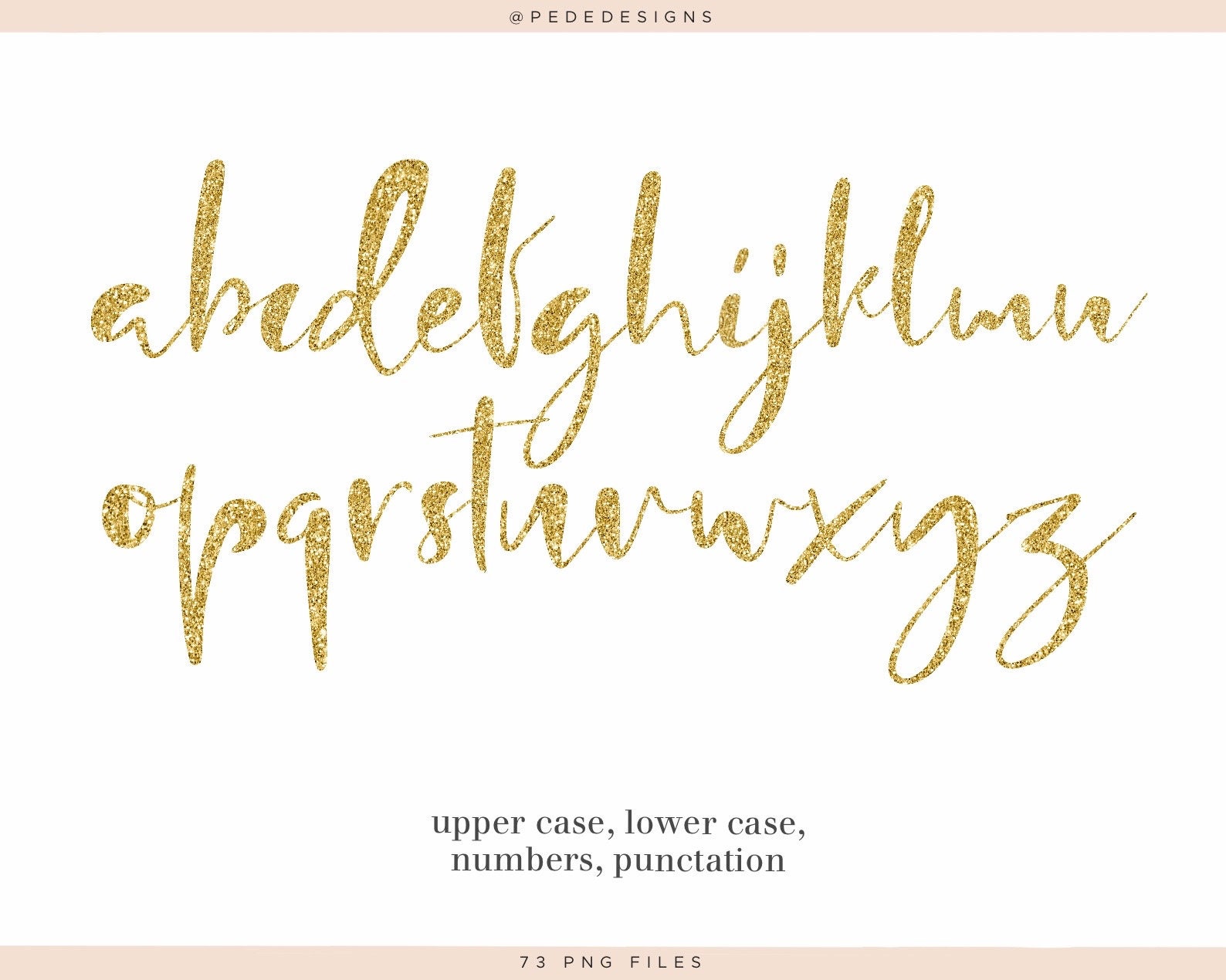Gold Glitter Alphabet Clipart Gold Sparkly Digital Alphabet - Etsy