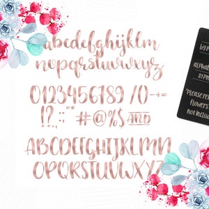 Rose Gold Foil Alphabet Clip Art, Digital Rose Alphabet, Rose Gold Foil ...