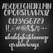 Chalkboard Alphabet Clipart, Digital Chalk Font Clipart, Hand-lettering ...