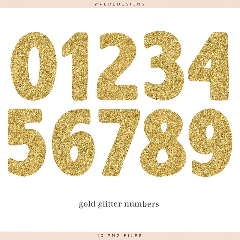 Glitter Table Number - Etsy