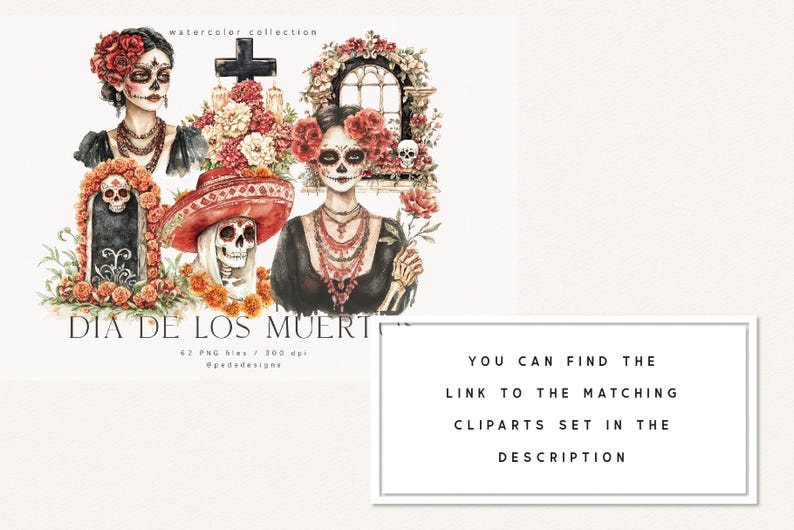Dia Da Los Muertos Digital Papers Set, Halloween Digital Paper Pack ...