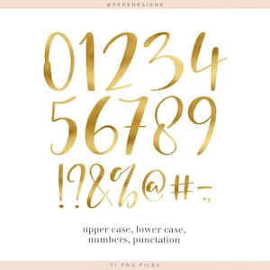 Gold Foil Alphabet Clipart, Gold Foiled Digital Alphabet, Letters ...