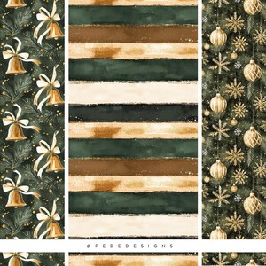 Family Holidays Digital Paper Pack, Christmas Digital Papers, Holiday ...