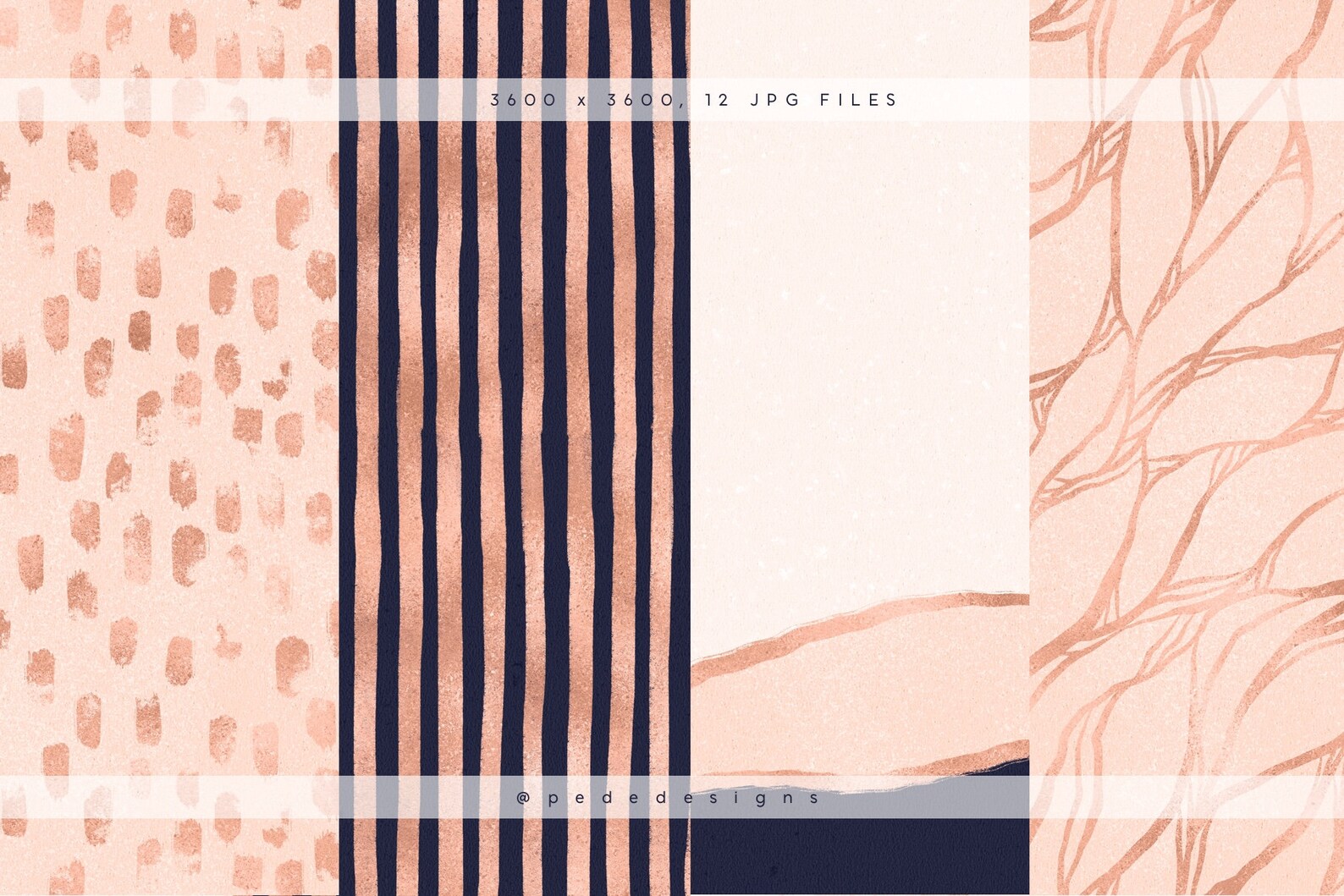 Rose Gold Digital Paper Pack Elegant Background Rose Gold - Etsy