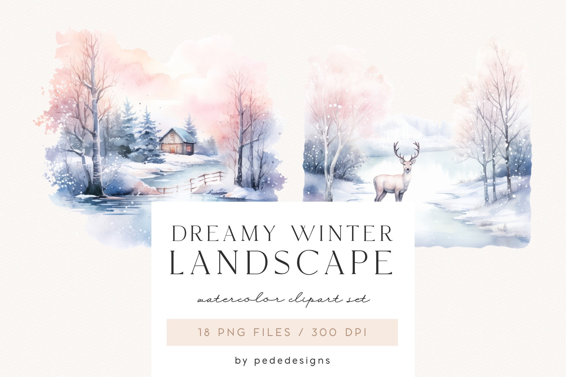 Winter Landscape Clipart