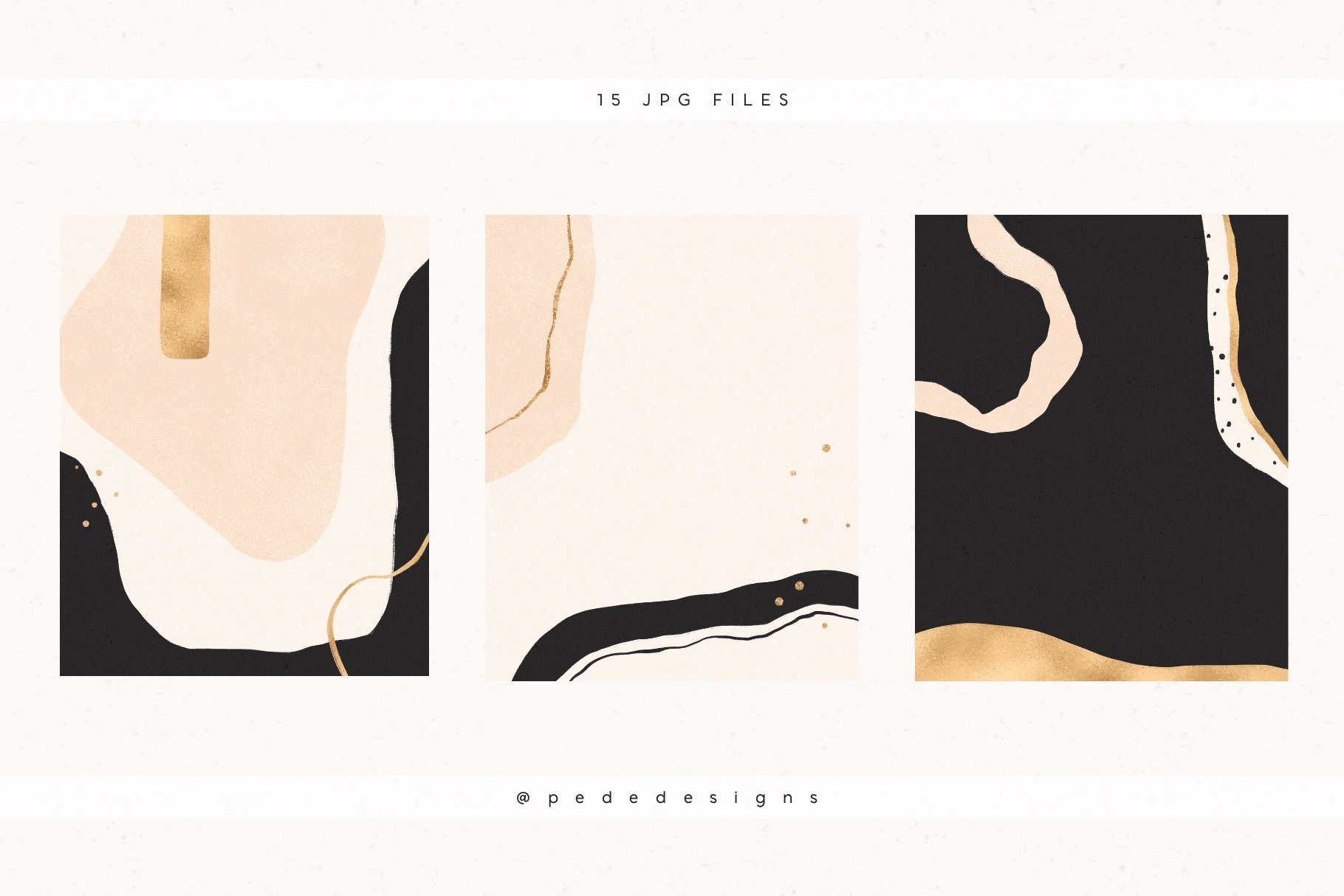 Gold Abstract Backgrounds Digital Paper Pack Golden Foil | Etsy