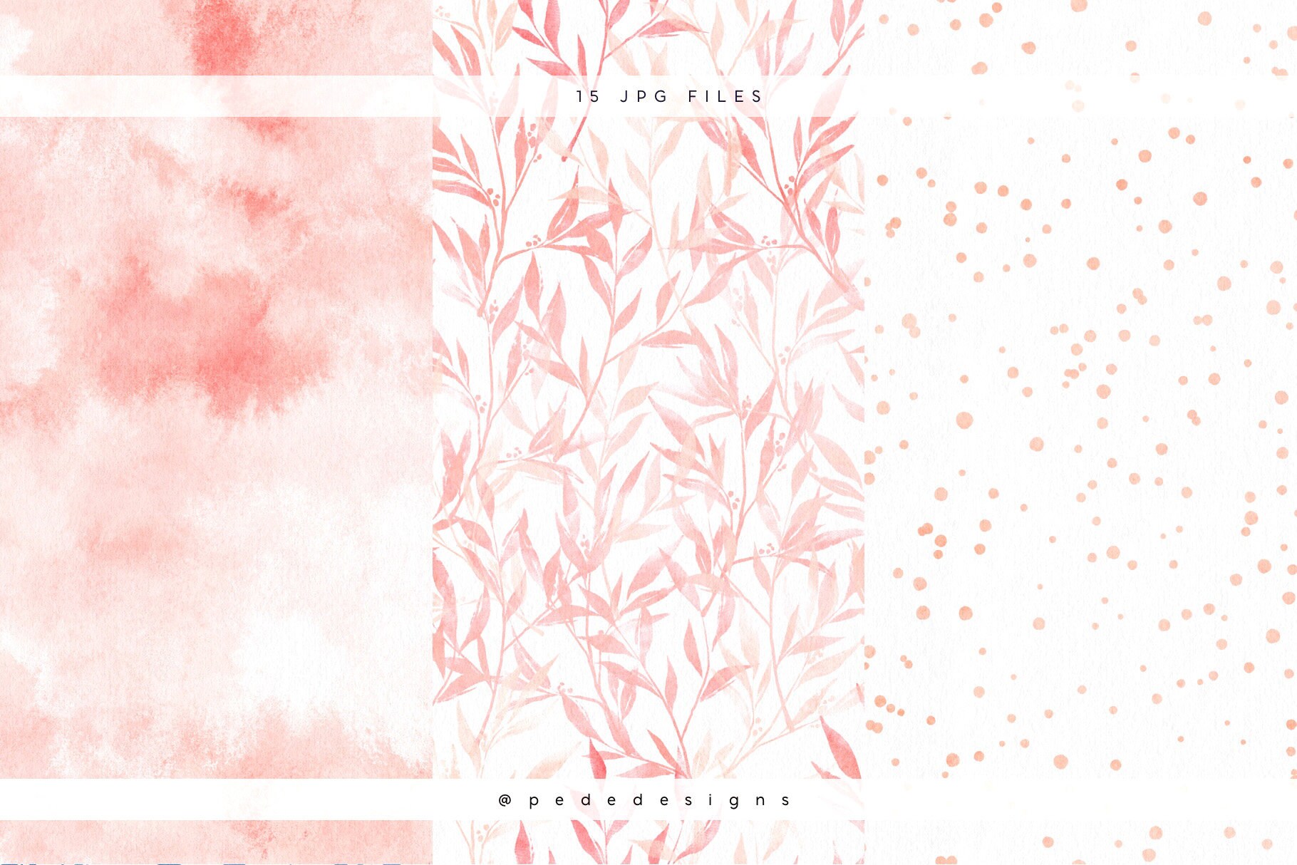 Pink Blush Watercolor Digital Paper Watercolor Background - Etsy