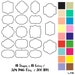 Digital Frames Clip Art, Colorful Frames, Pastel Frames Clipart ...