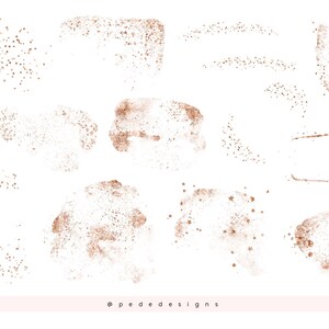 Watercolor Strokes Clipart, Rose Gold Glitter, Navy Blue Watercolor ...