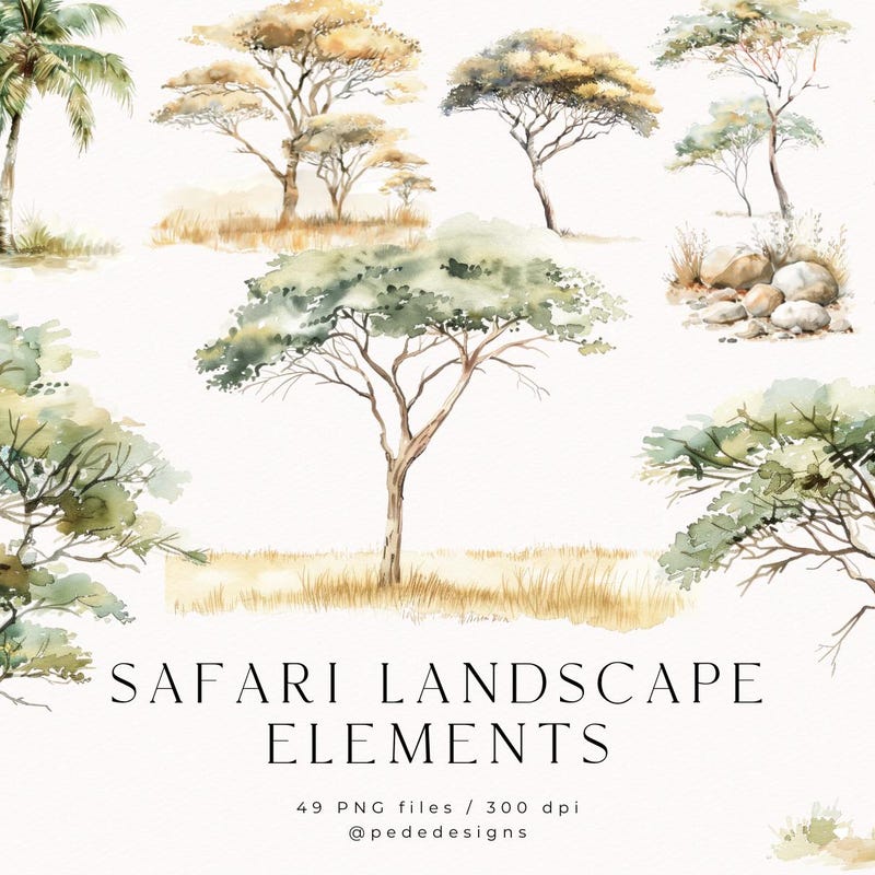 Safari Clipart - Etsy