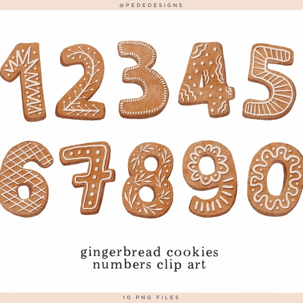 Number Cookies - Etsy