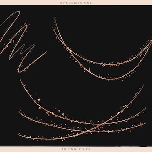 Rose Gold Frames Clip Art, Glitter Geometric, Sparkly Design Elements ...