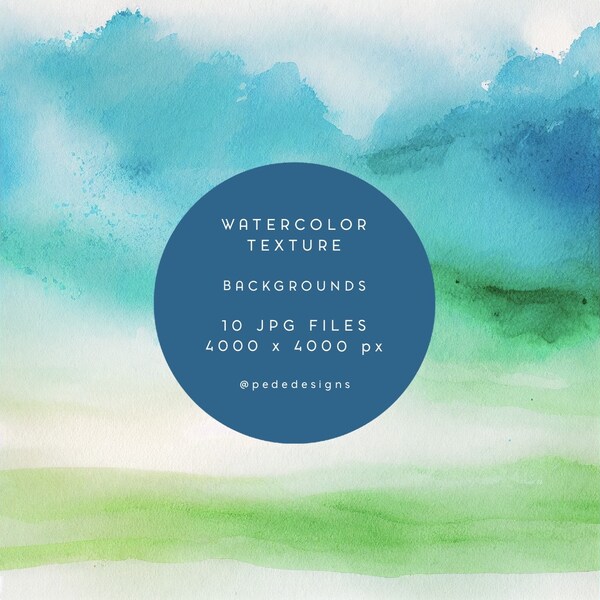 Blue and Green Painting - Etsy