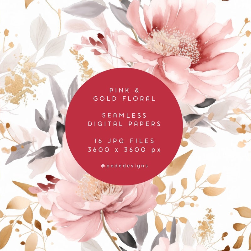 Roses Digital Paper - Etsy