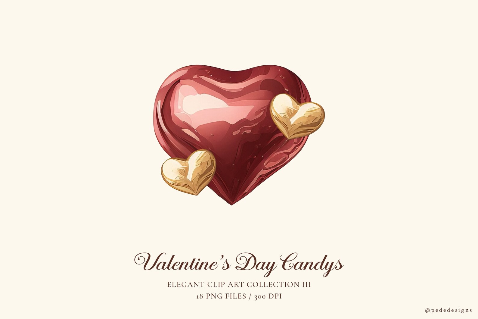 Valentine's Day Candy Clip Art, Red Hearts Png, Love Clipart, Sweets ...