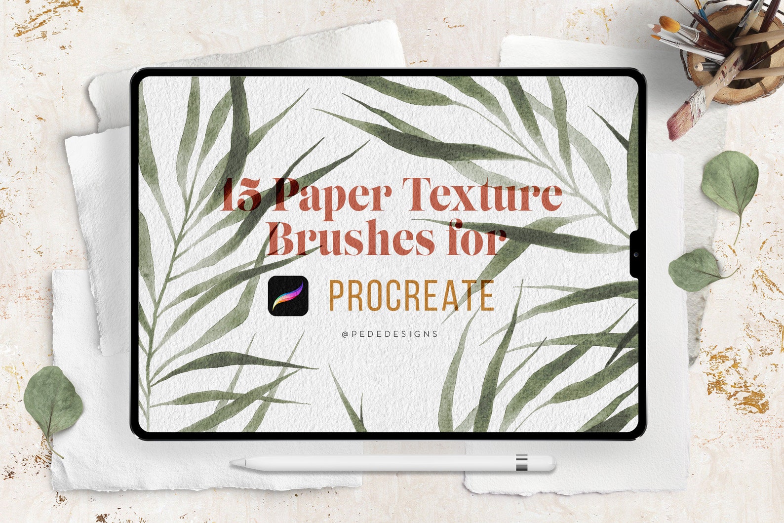 15 Paper Texture Brushes for Procreate, Add Realism Into Your Digital ...