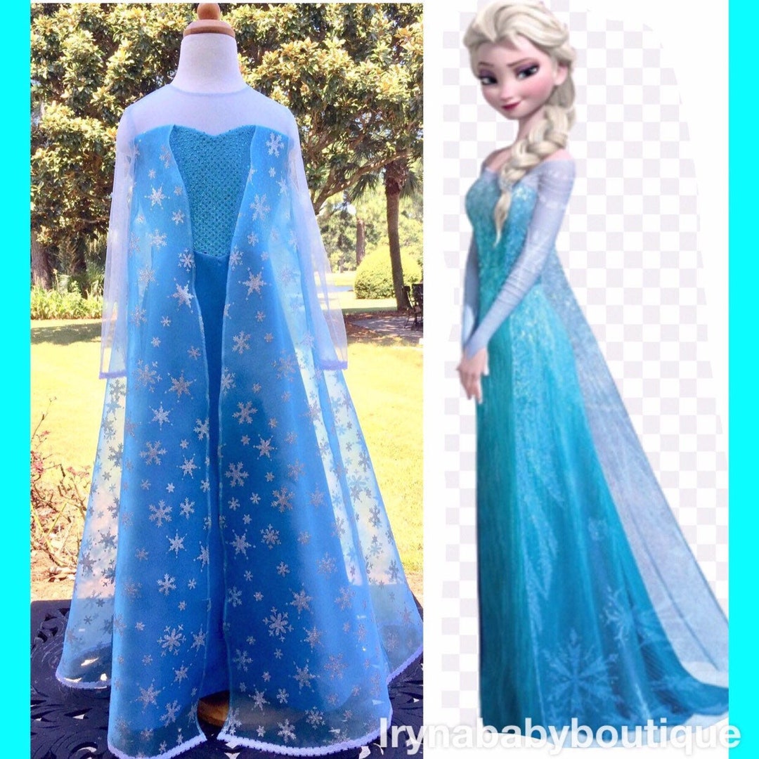 Frozen Elsa Dress Free Shipping Elsa Dress Disney Princess - Etsy