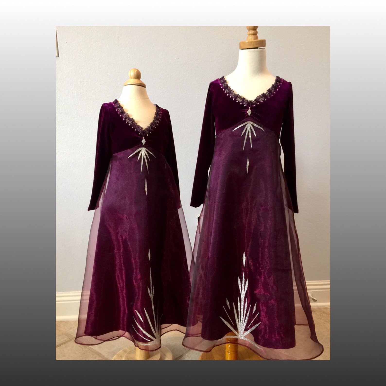 Frozen 2 Dress Frozen Elsa Purple Dress Frozen Elsa Night | Etsy