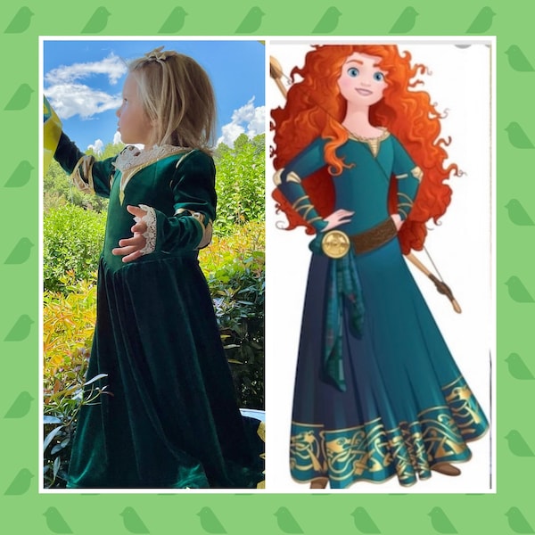 Merida Brave Costume - Etsy