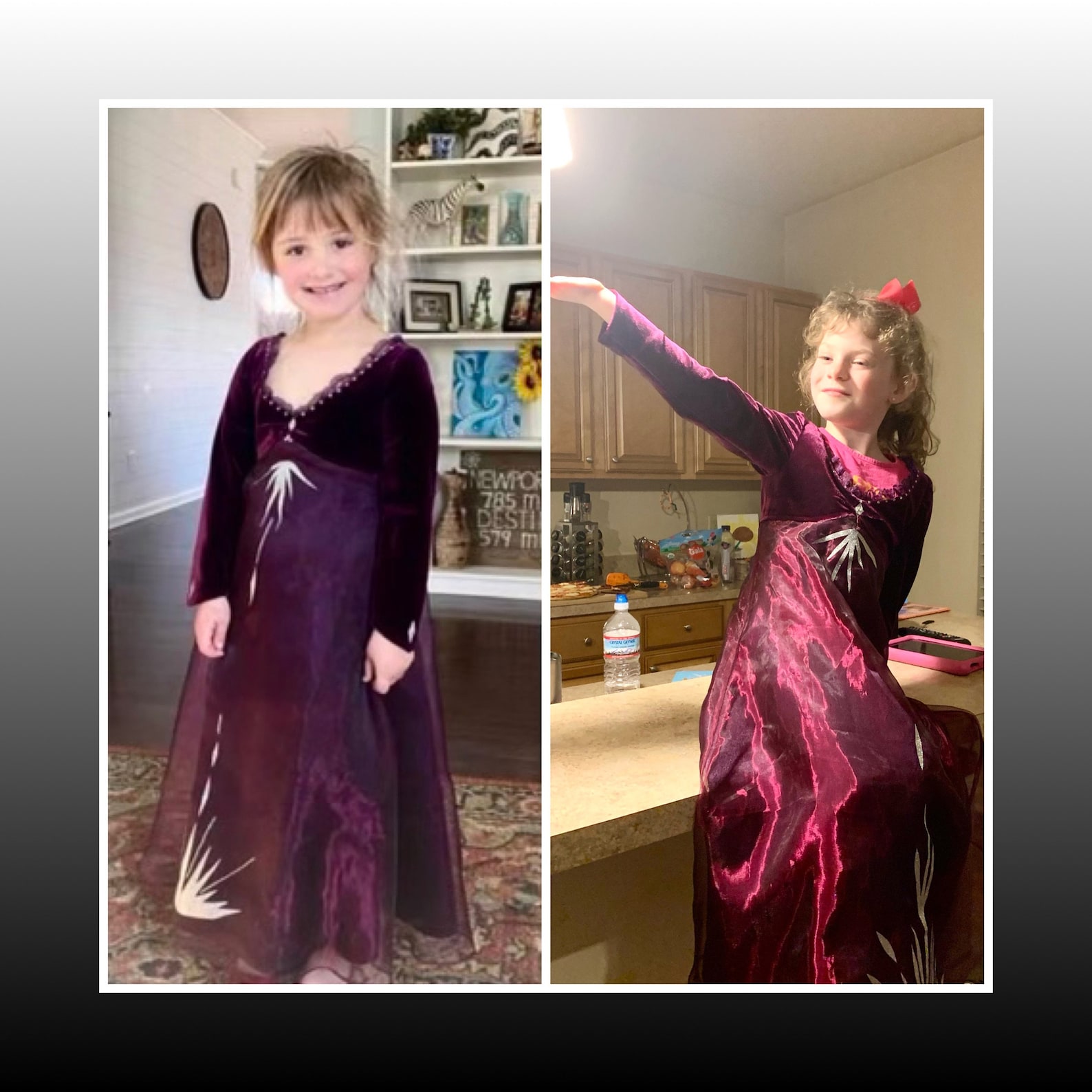 Frozen 2 Dress Frozen Elsa Purple Dress Frozen Elsa Night | Etsy