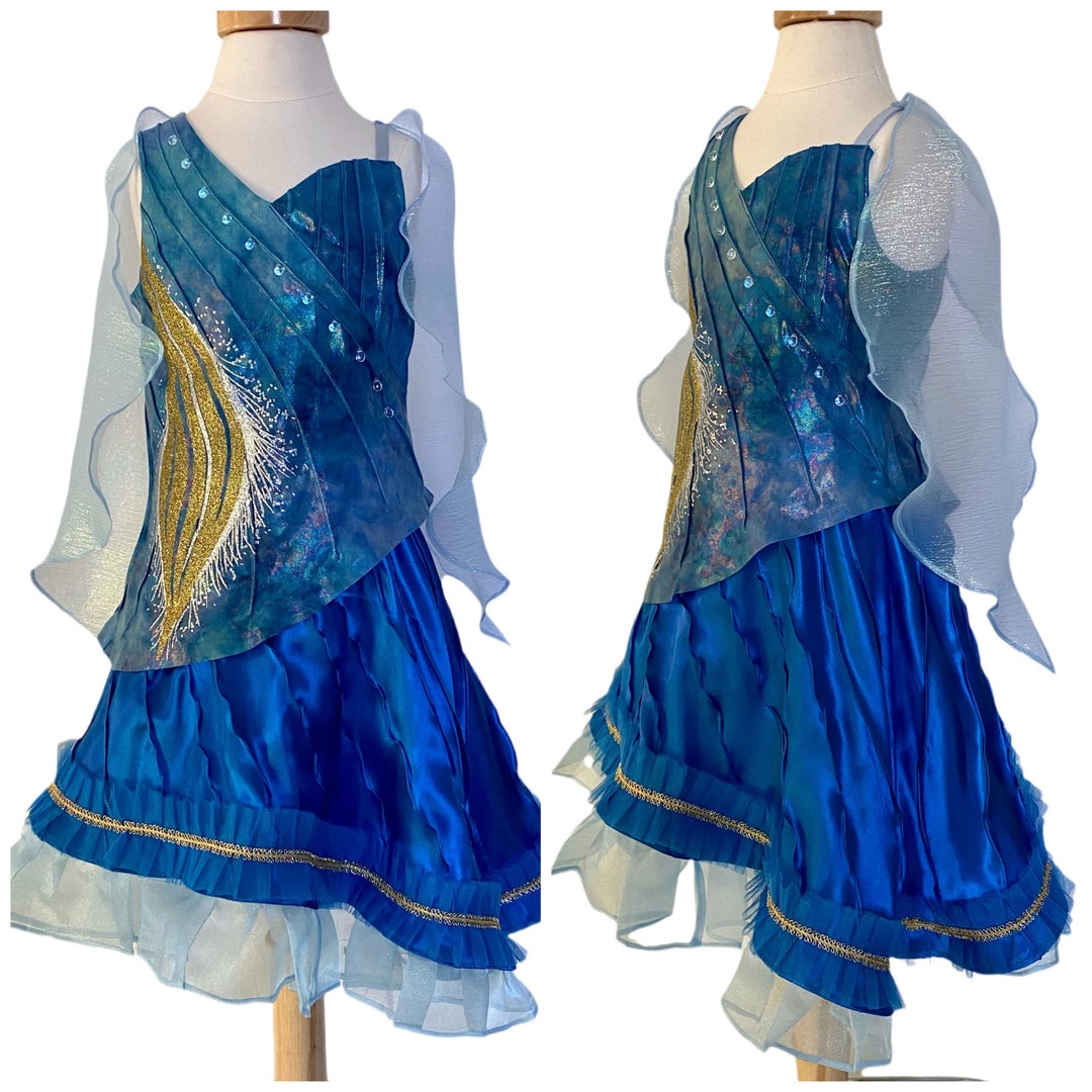 Silvermist Fairy Costume, Disney Fairies, Handmade Dress Girl, Blue ...