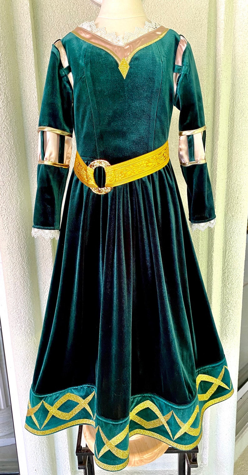 Brave Merida Costume Girl Brave Cosplay Kids Birthday Dress | Etsy